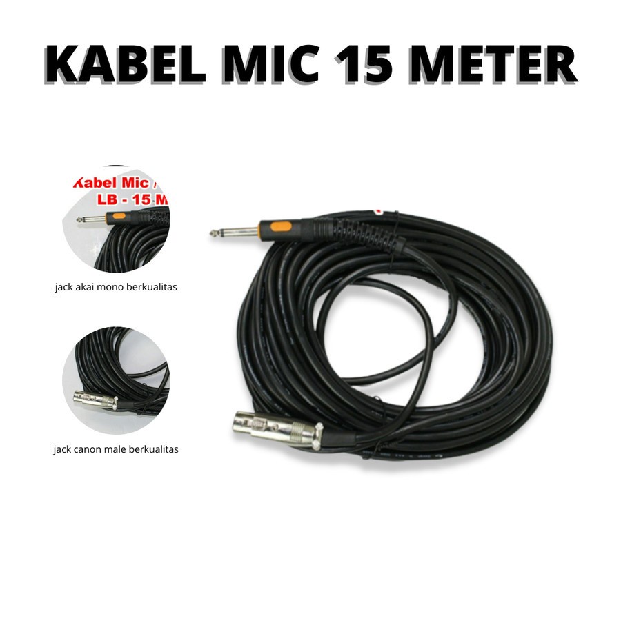 Jual KABEL MIC 15 METER -KABEL MICROPHONE 15 METER KABEL MIC ...