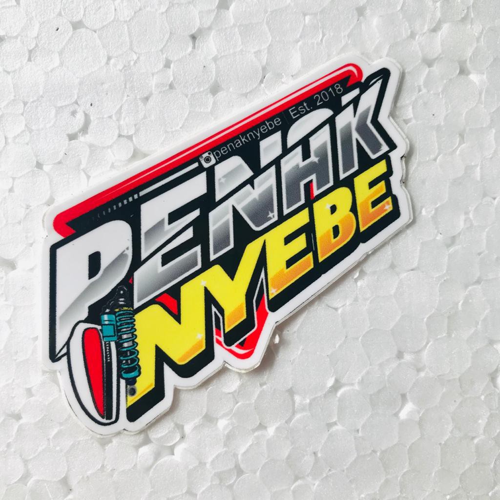 Jual Sticker Penak Nyebe Bahan Ritrama Laminasi Glossy | Shopee Indonesia