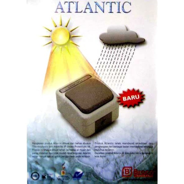 Jual Saklar Single / Saklar Seri / Stop Kontak BROCO ATLANTIC OUTDOOR ...
