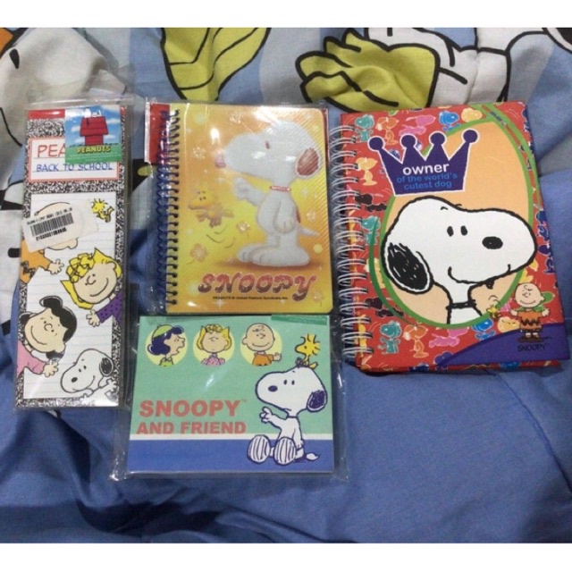 Jual SNOOPY PEANUTS MEMO NOTE BOOK NOTE PAD STICKY NOTE STATIONERY ...