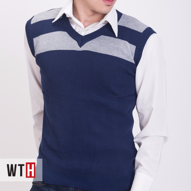 Jual VEST ROMPI PRIA NAVY ABU WHAT THE HEAVEN ( WTH ) | Shopee Indonesia