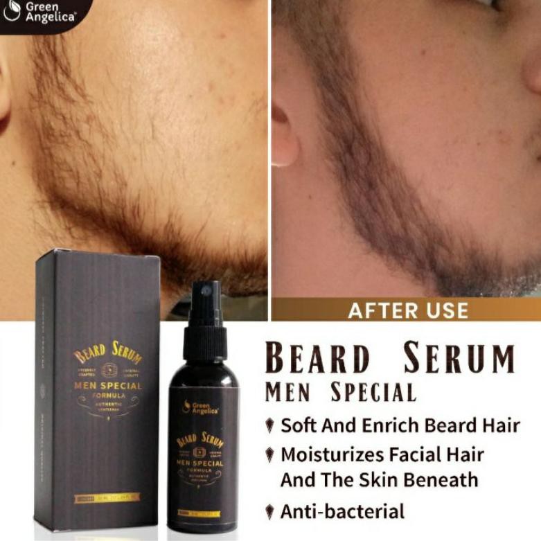 Jual Penumbuh Brewok Cepat Bahan Alami 100%, Penebal Alis, Penumbuh ...