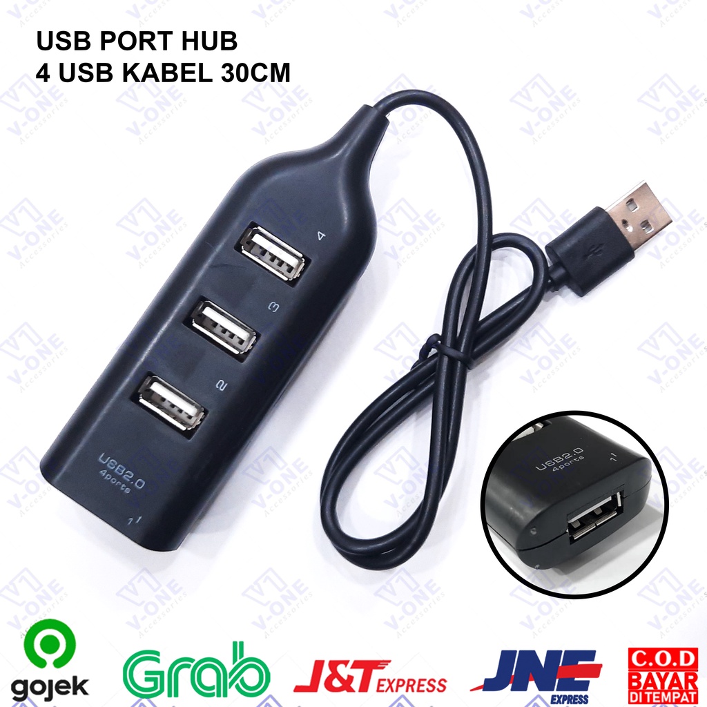 Jual USB HUB 4 PORT / USB HUB / USB HUB 4 PORT PANJANG KABEL 40CM ...