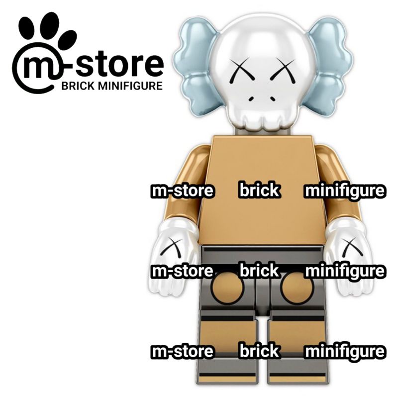 Jual brick kaws brown mini toy figure | Shopee Indonesia
