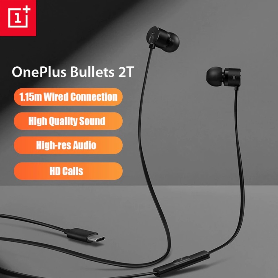 Jual High Resolution Audio ONEPLUS 2T Headset Type C Earphone Built in ...