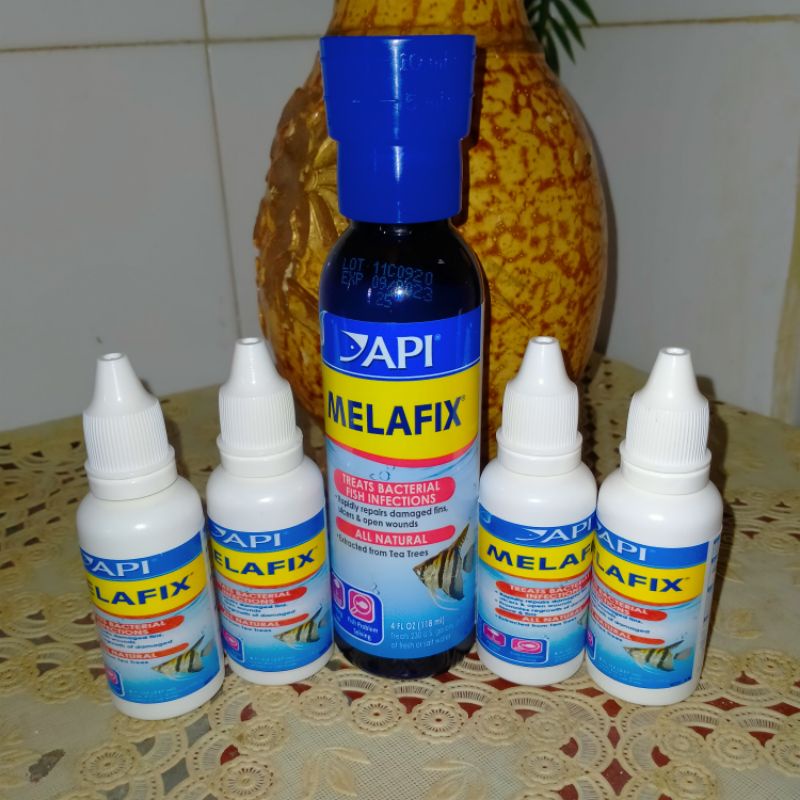 Jual Melafix 15ml Obat untuk Luka, Stress,White spot jamur pada ikan ...