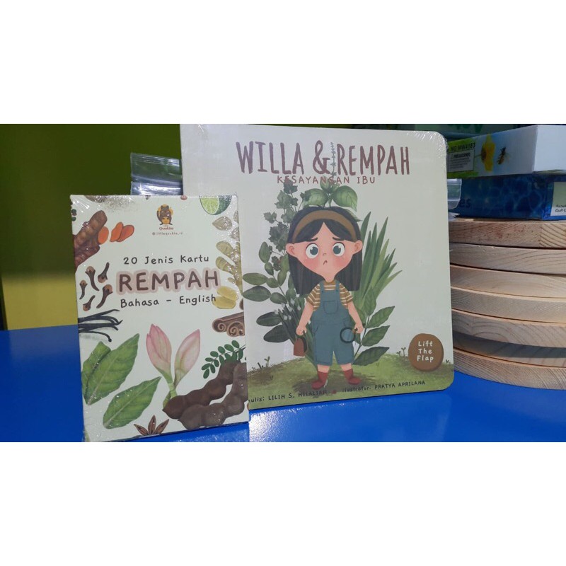 Jual Willa dan rempah kesayangan ibu (boardbook bonus flashcard ...