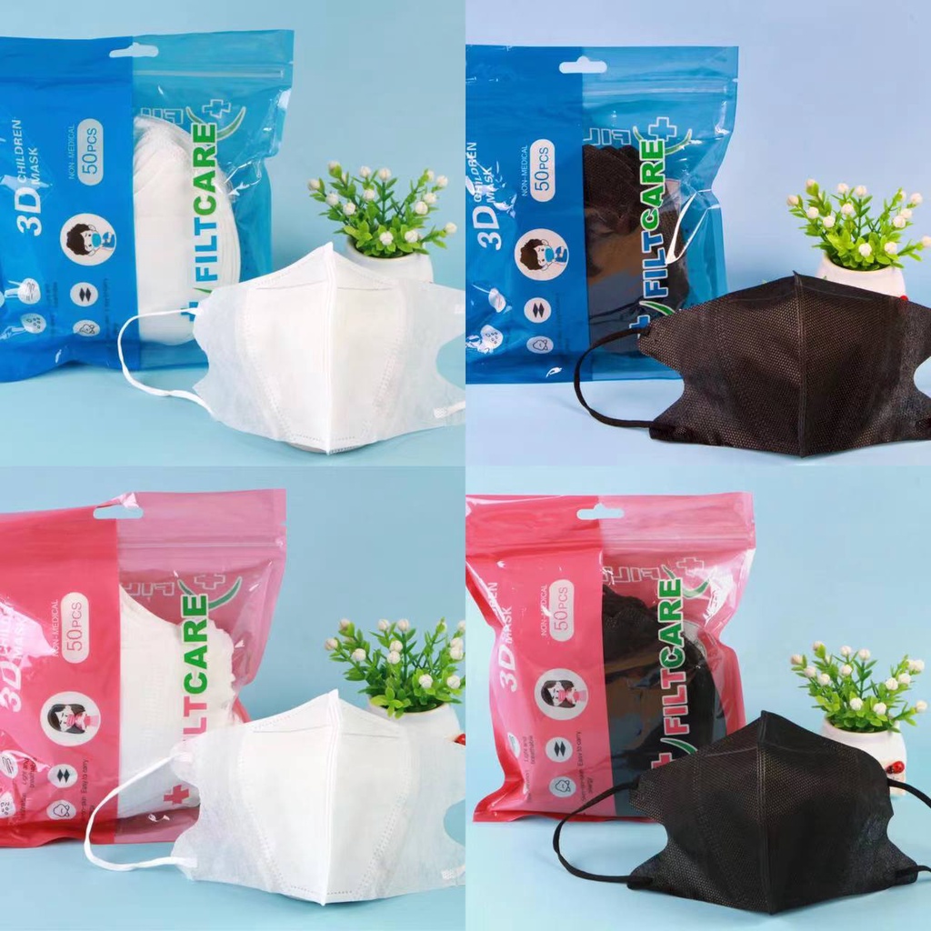 Jual MASKER DUCKBILL ANAK FILTCARE MASKER ANAK DISPOSABLE MASK MASKER ...