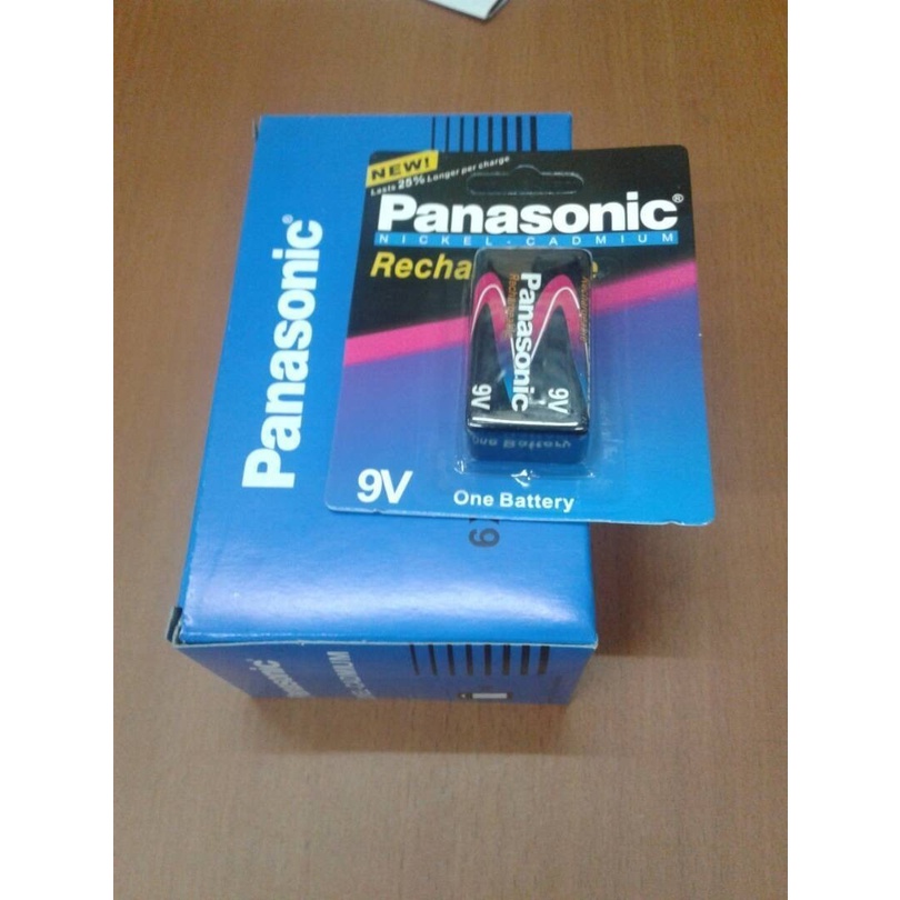Jual Battery / Baterai Panasonic Kotak 9V / batre Cas Rechargeable 220mAh | Shopee Indonesia