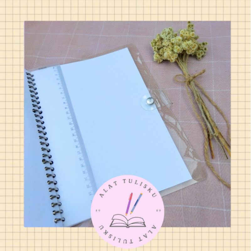 Jual [ATKU] Transparan Binder B5 (Aesthetic) |Tranparent Binder| Cover ...
