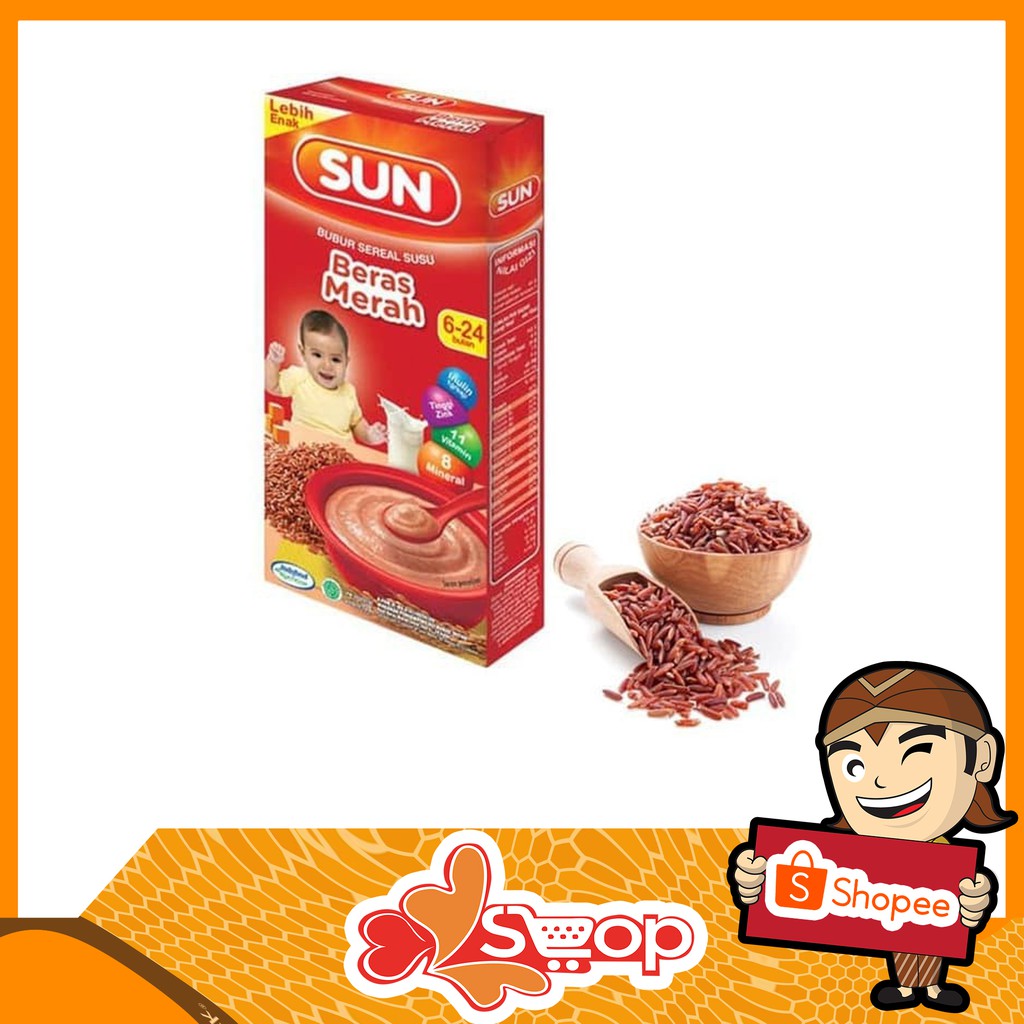 Jual Bubur Bayi SUN KOTAK BERAS MERAH 120GR | Shopee Indonesia
