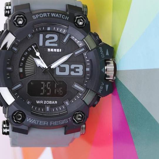 Jual 『 Harga Diskon 』 Jam tangan pria sport SKMEI doble time anti air ...