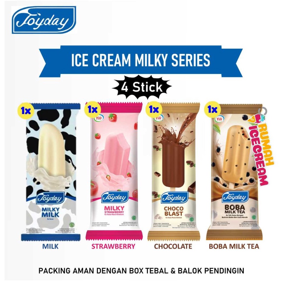 Jual Es Krim Milky Series 4pcs Joyday | Shopee Indonesia