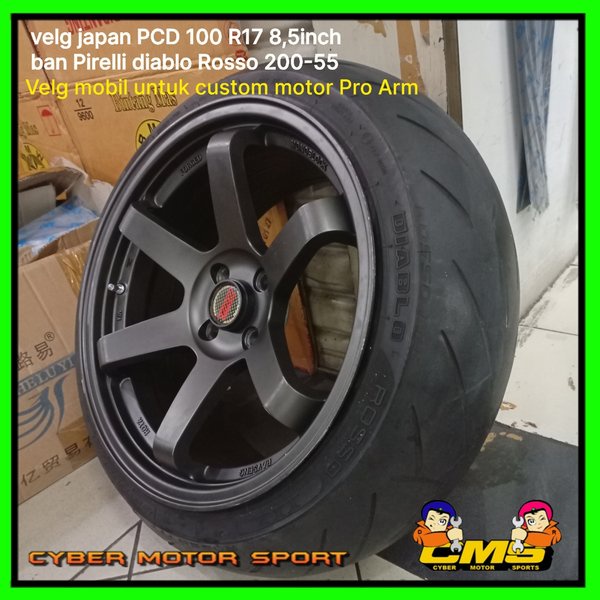 Jual Velg Plus Ban tapak lebar untuk custom pro arm single arm motor ...