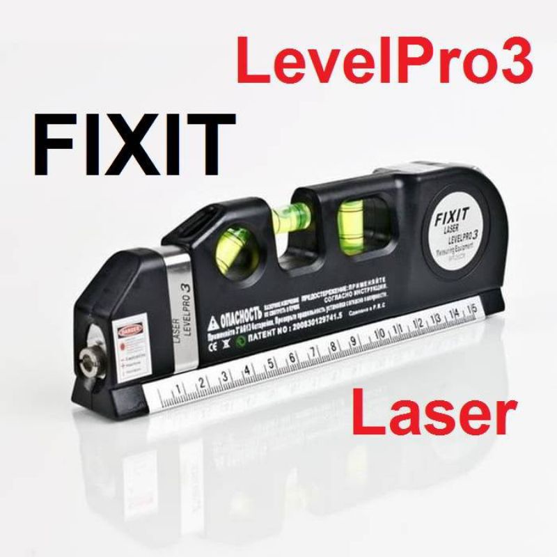 Jual Fixit Level Pro 3 Meteran Laser Infrared Waterpass Vertikal ...