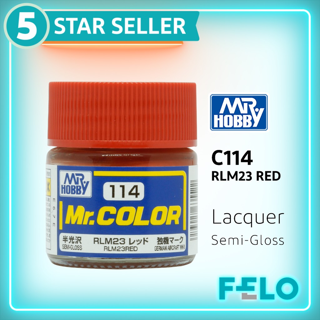 Jual CAT GUNDAM - MOKIT MR COLOR RLM23 RED C 114 / MR HOBBY C114 ...