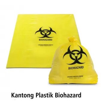 Jual Kantong Plastik Sampah Medis Infeksius BIOHAZARD 80 x 60 cm isi ...