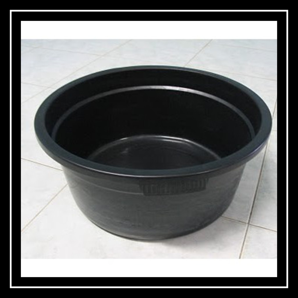 Jual Baskom Plastik - Hitam - Ukuran Diameter 38 cm | Shopee Indonesia