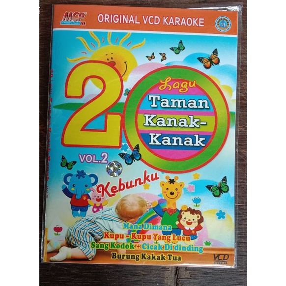 Jual Kaset Vcd Original lagu 20 Taman kanak-kanak vol 2( kebunku) | Shopee Indonesia
