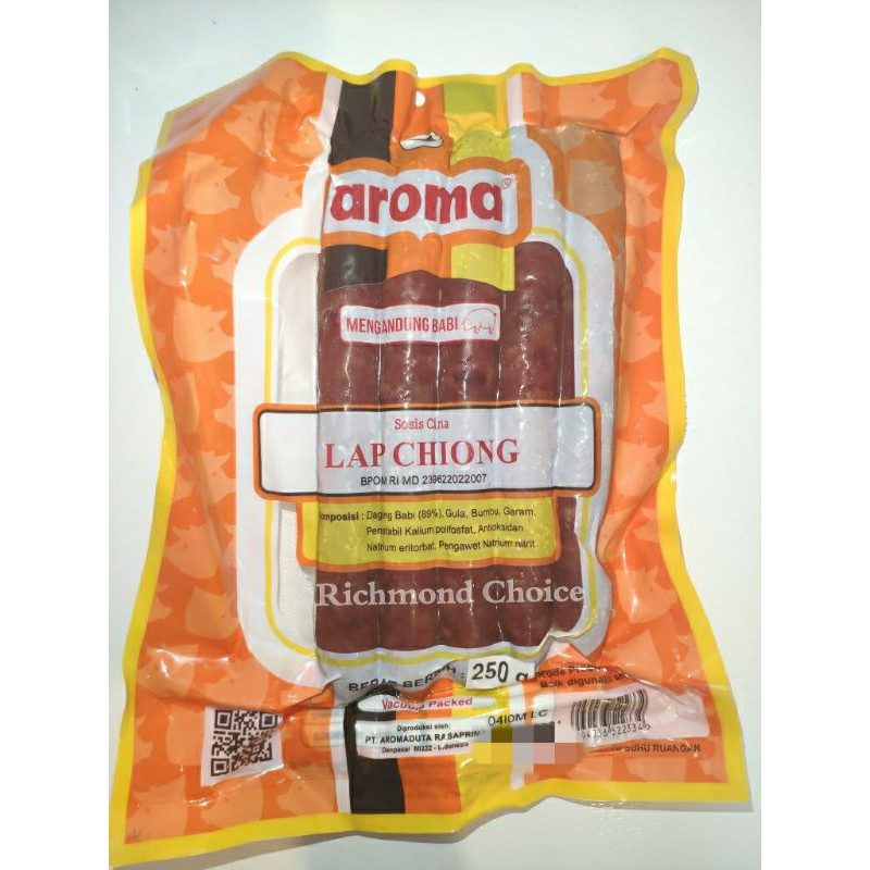 Jual LAP CHIONG BABI AROMA 250 GRAM / PORK LAPCHIONG AROMA 250 GRAM ...