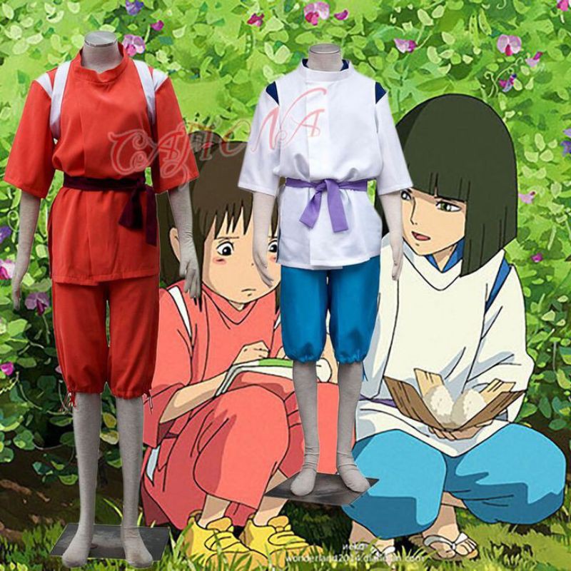 Jual Spirited Away Chihiro & Haku Kimono Yukata Cosplay Costume Anime ...