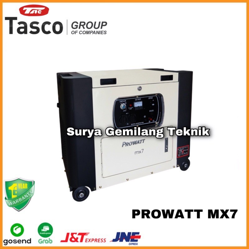 Jual PROMO MURAH GENSET GENERATOR TASCO PROWATT MX7 MESIN GENSET LISTRIK 6500WAT SILENT | Shopee ...
