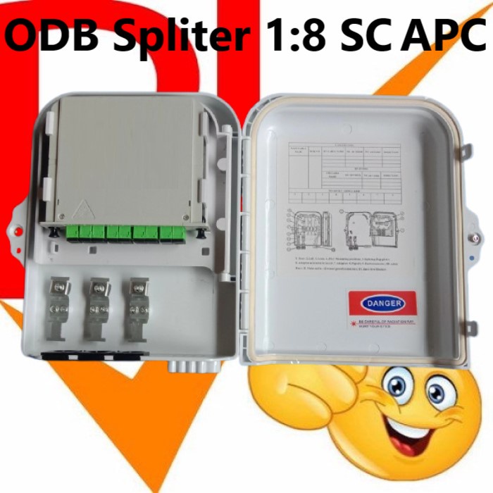 Jual ODP 8 core Kosongan 8c Lengkap Splitter Adapter SC 8Core FAT Fiber ...
