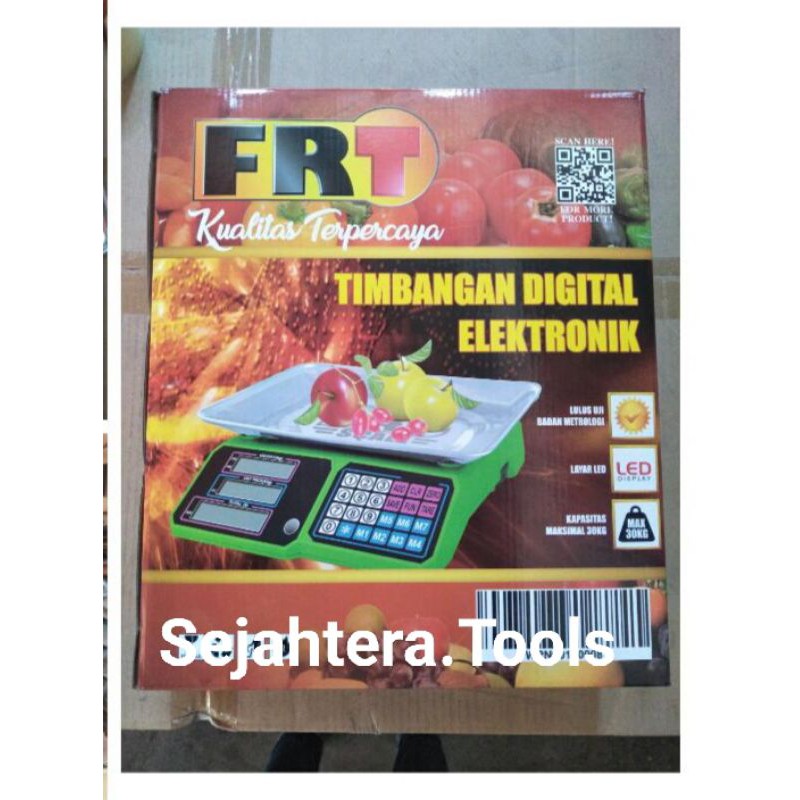 Jual Timbangan digital 30kg FRT duduk daput kue daging laundry 30 kg ...