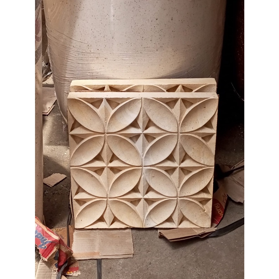 Jual Ornamen Paras Ukir Batik Ukuran 40x40 | Shopee Indonesia