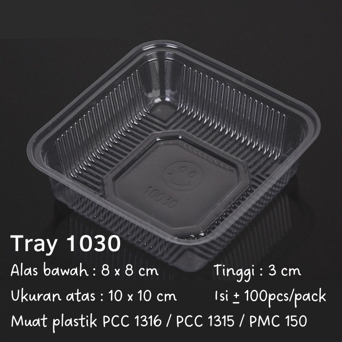 Jual Mika T1030 Tray Bening Kue Mooncake 180gr Kue Bulan Pudding Bolu ...
