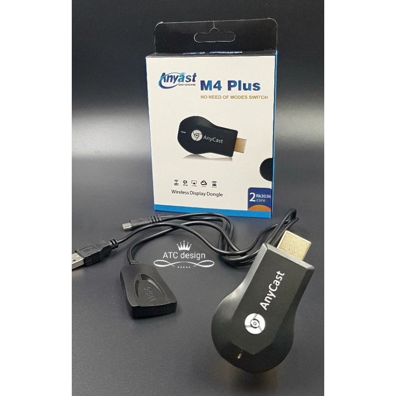 Jual anycast M4 plus dongle usb wireless hdmi mirrorlink smartview ...