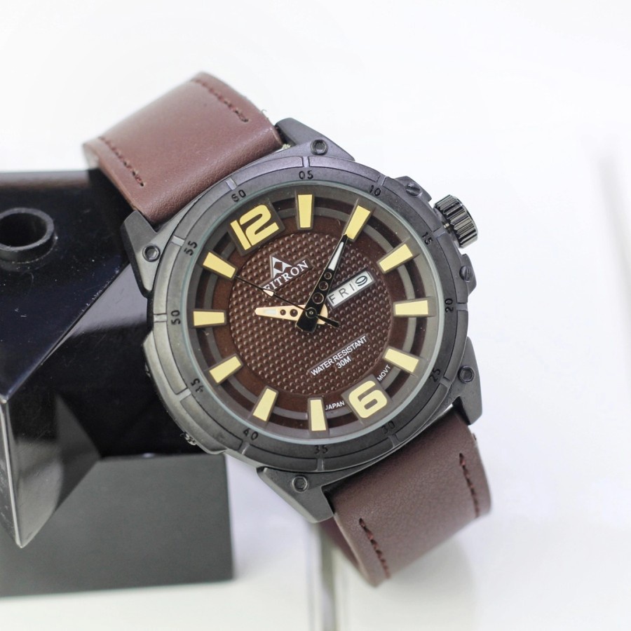 Jual jam tangan pria fashion fitron tanggal hari aktif | Shopee Indonesia