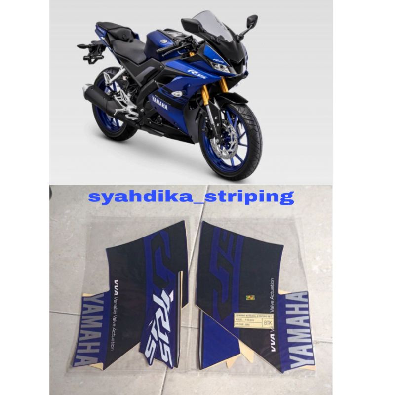 Jual STIKER STRIPING LIS BODY YAMAHA R15 V3 R 15 V3 2018 BIRU | Shopee ...