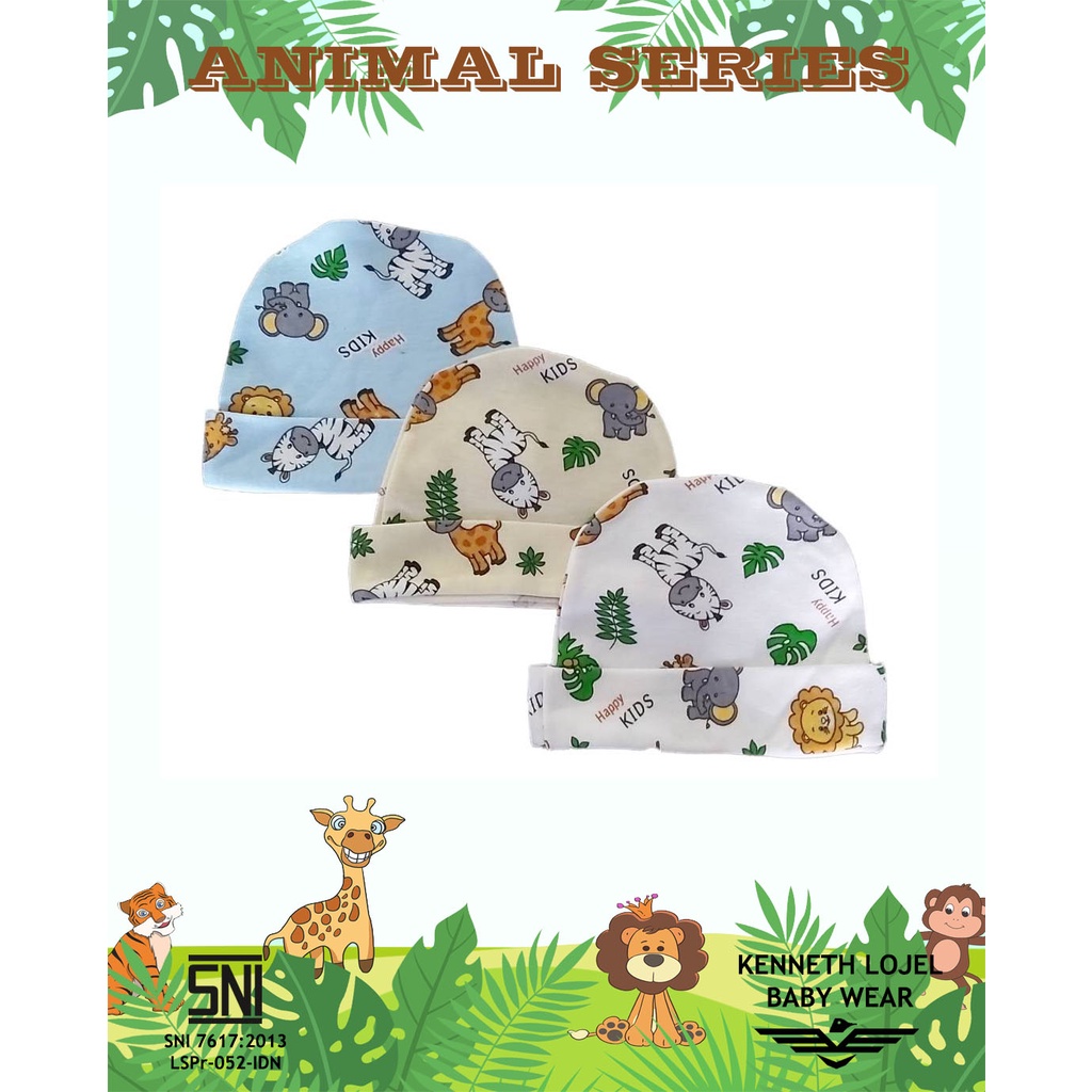 Jual Topi Bayi Motif Animal / Hewan Merk Kenneth Lojel SNI | Shopee ...