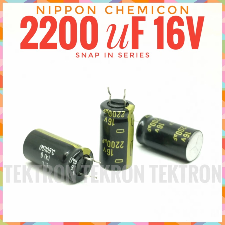 Jual Nippon Chemicon 2200uF 16V 105C Gold series Audiophile | Shopee Indonesia