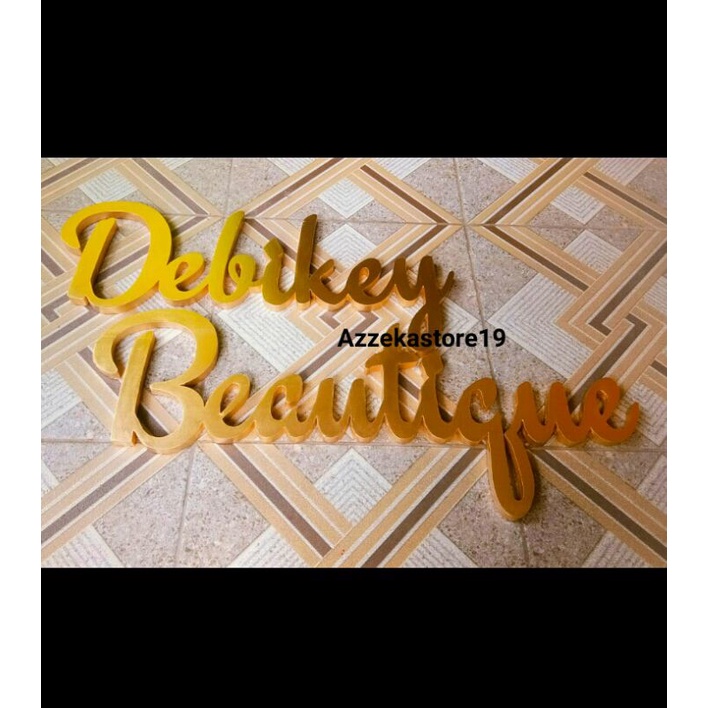 Jual HURUF TIMBUL Tinggi 30cm/HURUF KAYU/WOODEN NAME/UKIRAN NAMA/PAPAN ...