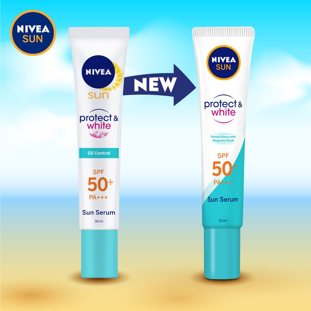 Jual Nivea Sun Protect & White Oil Control Sunscreen Serum SPF50+ PA ...
