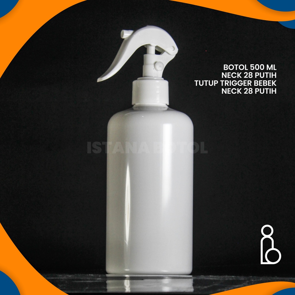 Jual BOTOL SPRAY 500 ML TRIGGER PUTIH PET / BOTOL HANDSOAP 500ML TRIGGER SPRAY PUTIH / BOTOL ...