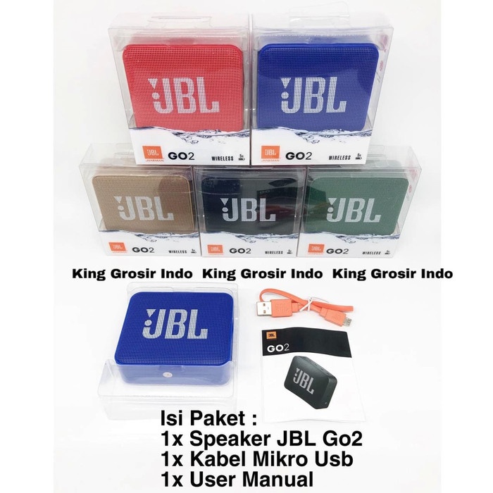 Jual s2011Gfgt0 Speaker Bluetooth Jbl Go 2 Portable Wireless Speaker Go2 Kwalitas A - Merah ...