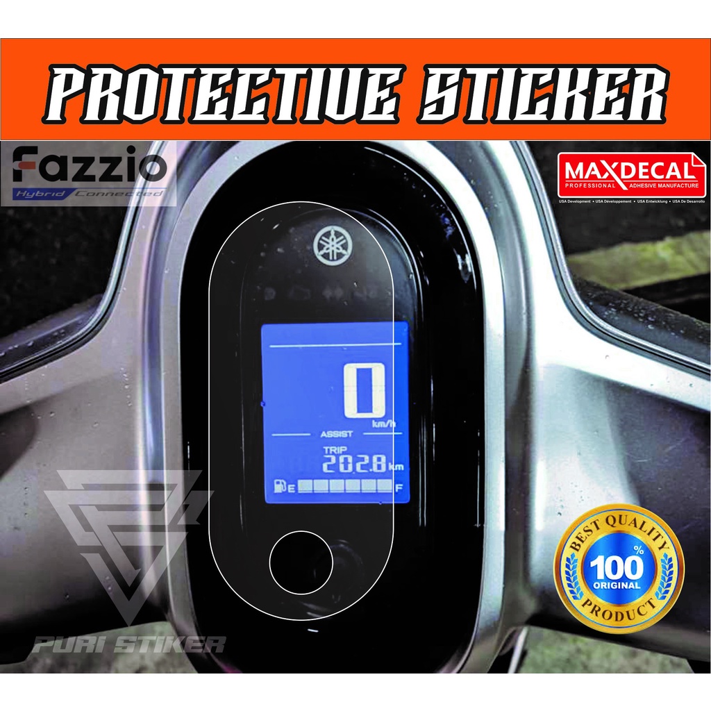 Jual STIKER ANTI GORES SPEEDOMETER YAMAHA FAZZIO BAHAN MAXDECAL PPF 150 ...
