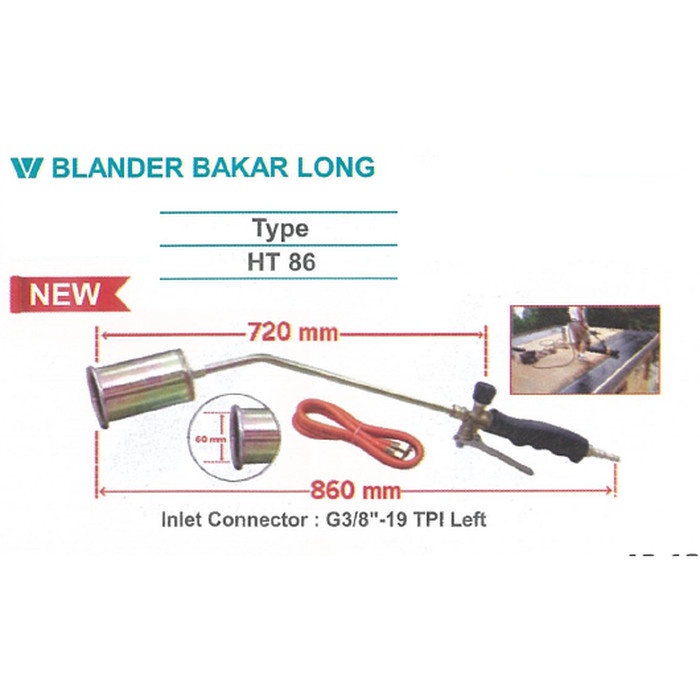 Jual Wipro HT86 HT 86 Blander Bakar LPG/Elpiji Panjang/Long | Shopee ...