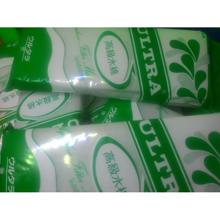 Jual KAPAS busa FILTER ULTRA HIJAU tebal - media filter aquarium ...