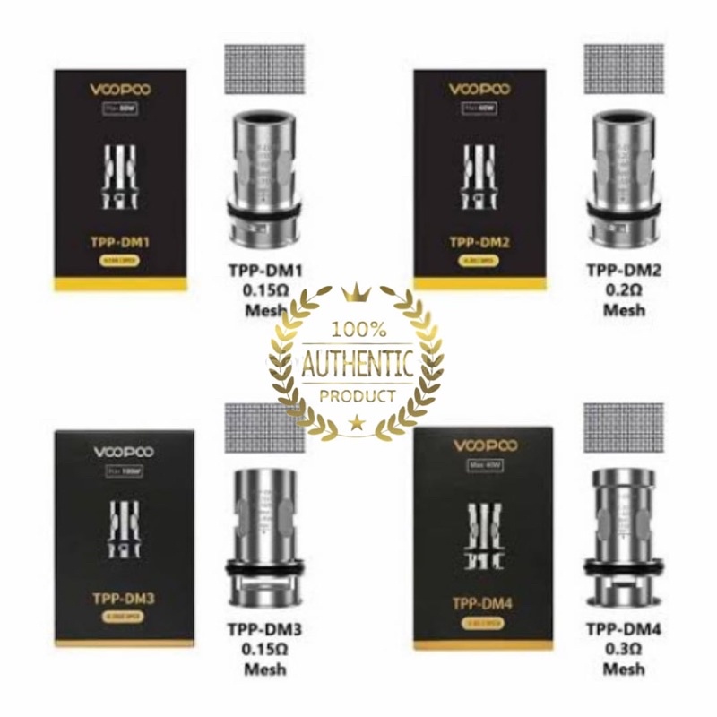 Jual Voopoo TPP Coil DM1 0.15 | DM2 0.2 ohm Authentic | Shopee Indonesia