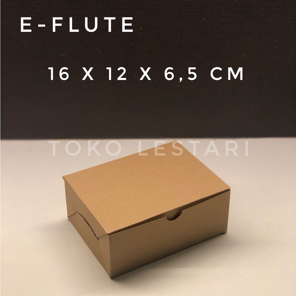 Jual Box Kardus E-Flute Coklat Untuk Packaging Olshop Sovenir Jam Kotak ...