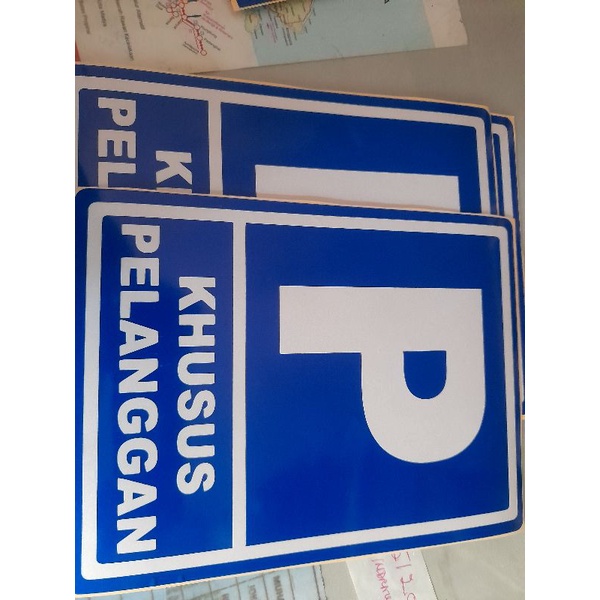 Jual stiker tanda rambu parkir area khusus pelanggan tamu karyawan ...
