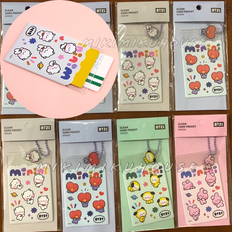 Jual OFFICIAL BT21 CARD POCKET MININI CARD HOLDER PHOTOCARD BTS POLAROID GANTUNGAN KEYRING ...