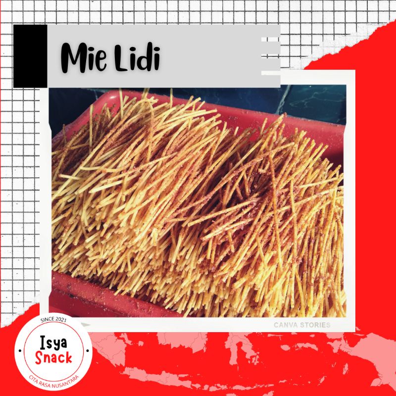 Jual Isya Snack - Mie lidi || Lidi Lidian || Mielidi Enak kemasan 250gr ...