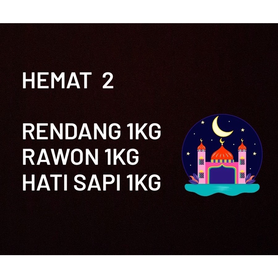 Jual Paket Lebaran SUPER Hemat 2 - Daging Rendang, Daging Rawon, Hati ...