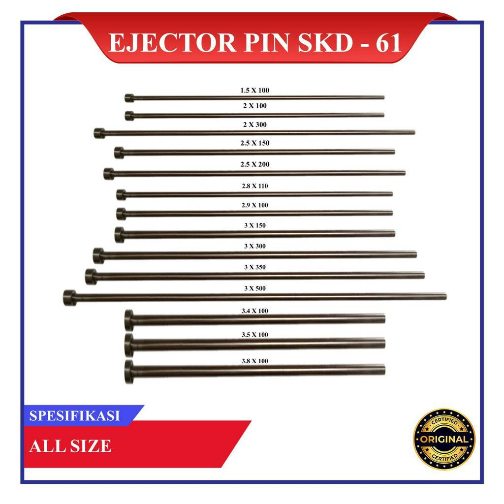 Jual Ejector Pin Diameter 1,5/2/2,5/2,8/2,9mm, Long 100/110/150/200/300 ...