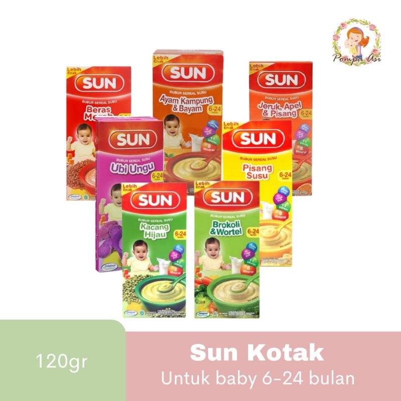Jual Sun Bubur Bayi Box 6+ Bulan Keatas kemasan 120gr | Shopee Indonesia